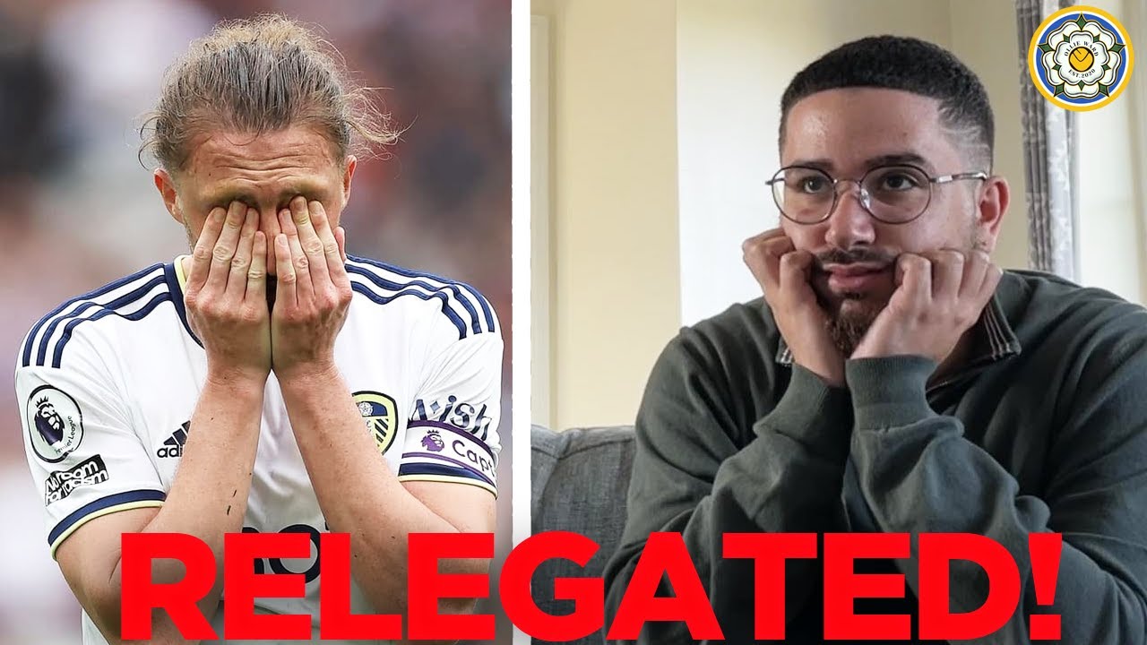 THE MOMENT LEEDS UNITED WERE RELEGATED FROM THE PREMIER LEAGUE! - YouTube