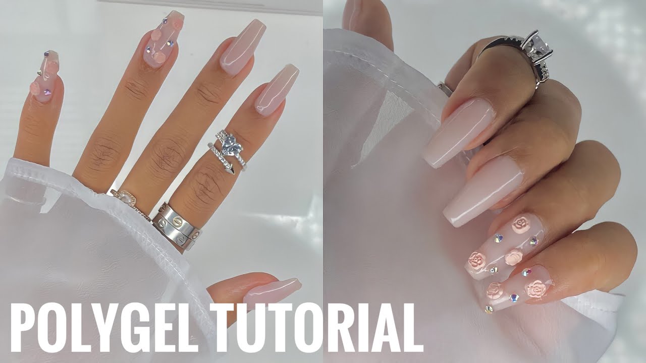 SUPER EASY #POLYGEL NAIL TUTORIAL | NAILS FOR BEGINNERS | #STORYTIME ...