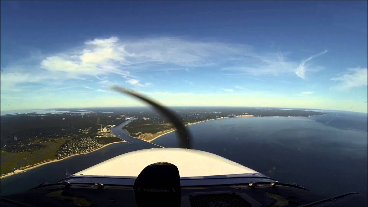 Flying past the Cape Cod Canal - YouTube