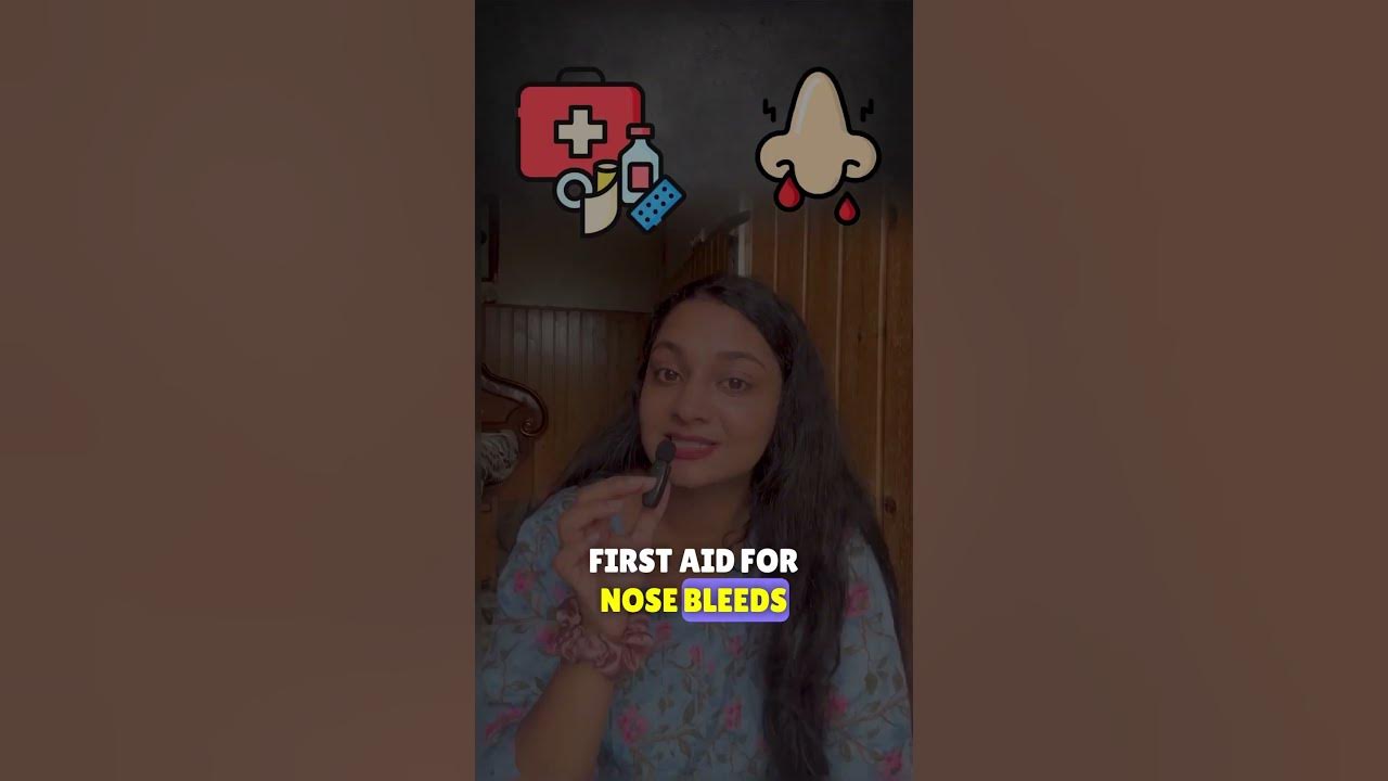 Nose bleed / Epistaxis: First Aid for NOSE BLEEDS #firstaid #firstaidcourses #nosebleed - YouTube