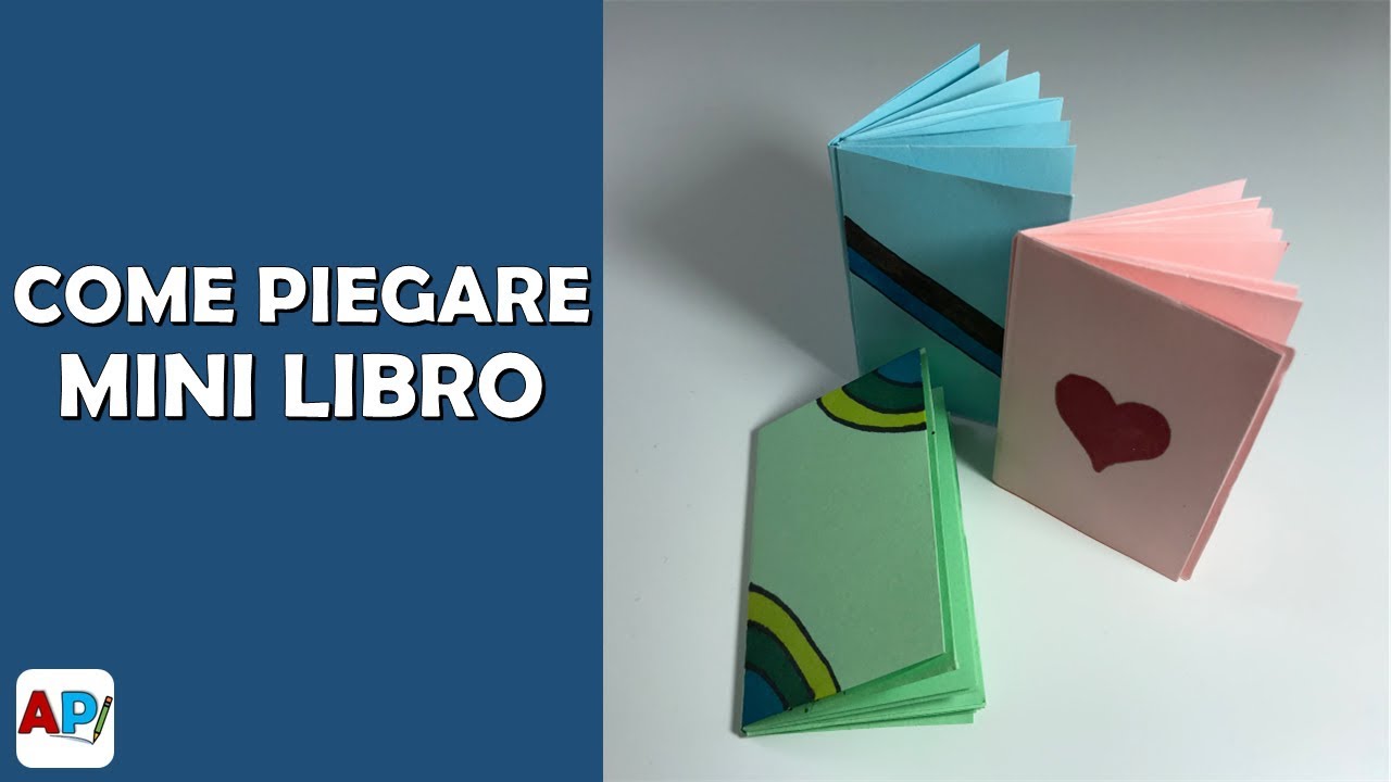 Come piegare mini libro | Origami semplice - YouTube