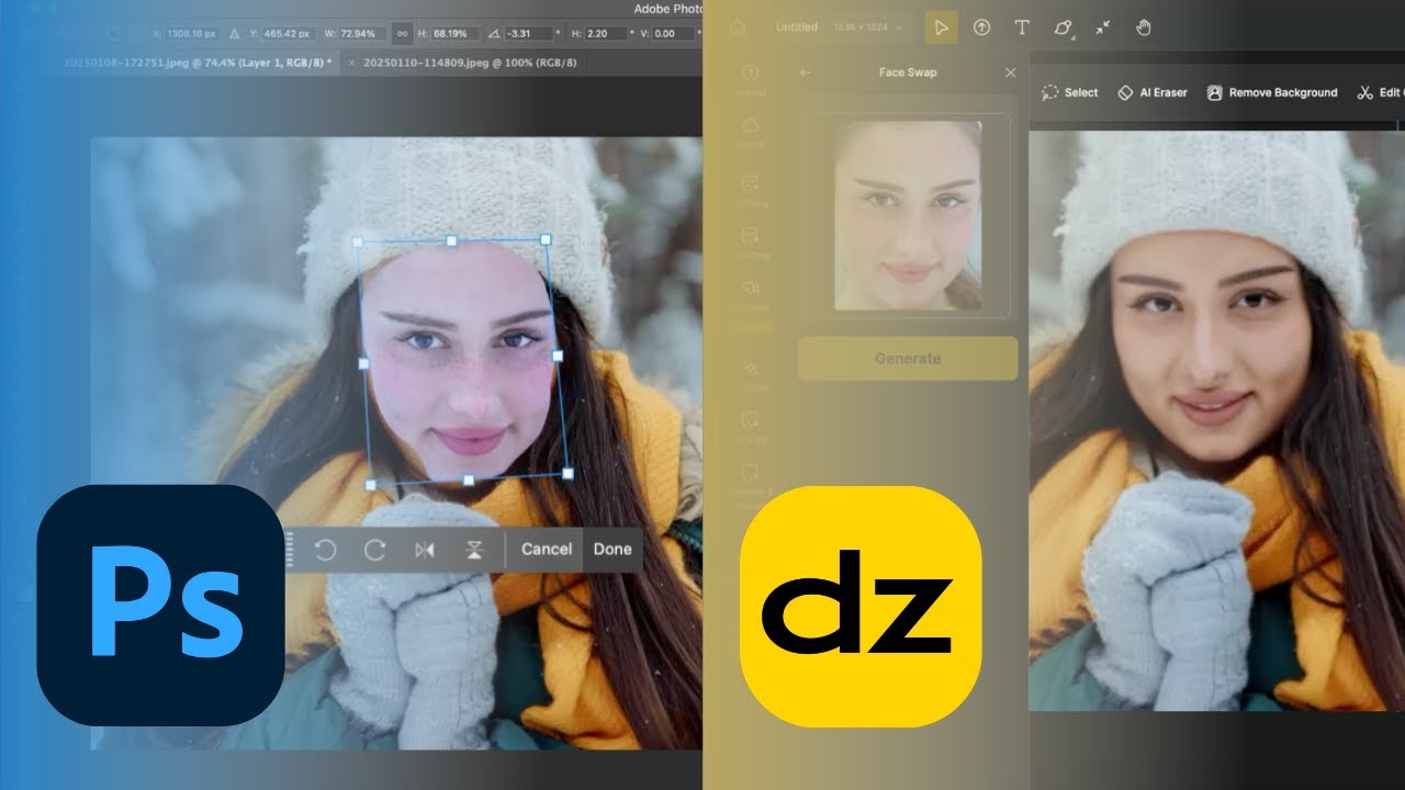 Free AI Face Morph Online: Combine & Merge Faces with Dzine AI
