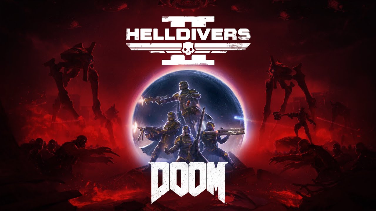 HELLDIVERS 2 X DOOM BFG - YouTube