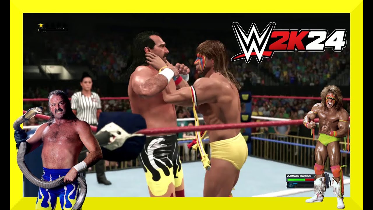 Jake The Snake Roberts Vs Ultimate Warrior WWE 2K24 - PC Steam - YouTube