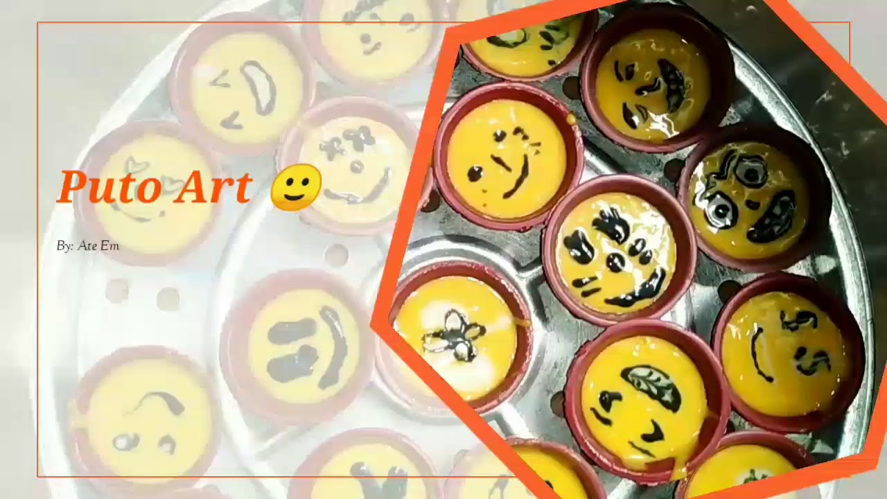 PUTO ART |How to make Puto with Design Step by Step Procedure 🍴 - YouTube