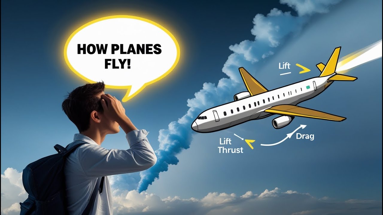 How Do Airplanes Fly? | The Secret Behind the Wings! - YouTube