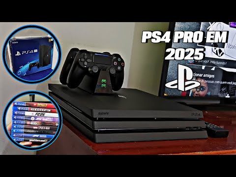 COMPREI UM PS4 PRO EM 2025 + COLEÇÃO DE JOGOS 