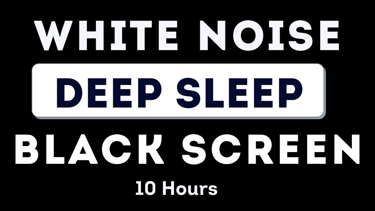 WHITE NOISE 10 Hour For Focus, Sleep, Relax, Study, Black Screen No Ads ...