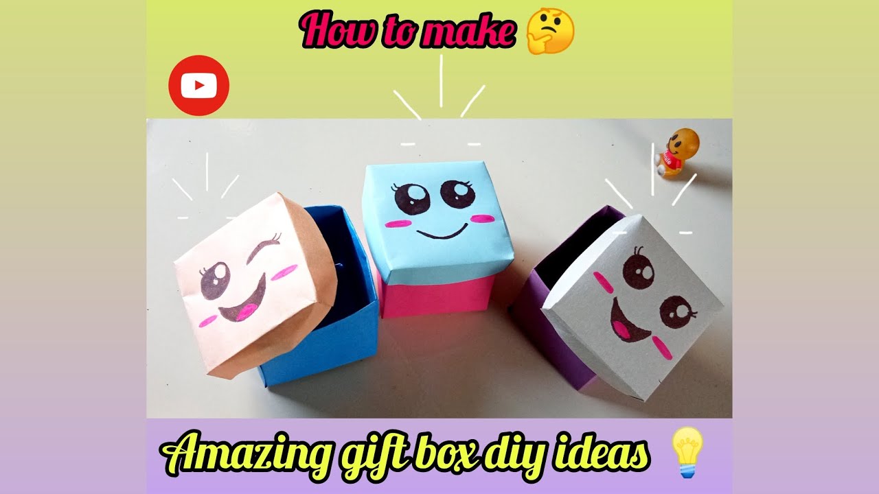 How to make gift box🤔🤔!! Amazing gift box diy ideas😍😍!! Very easily ...