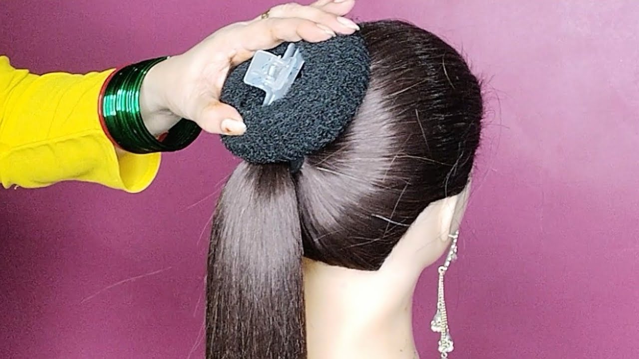 Beautiful & Quick 😍 Hair Style Girl Simple and Easy F Daily Use/Easy ...