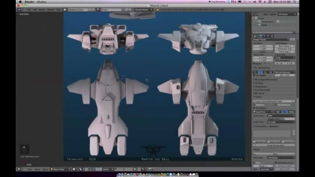 Model A Halo Pelican Blender 2.64 Tutorial - YouTube