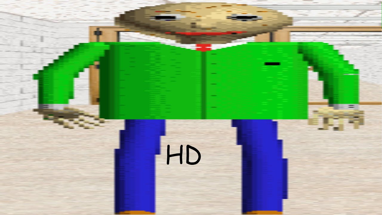 AHH! I'M BLIND! IT'S TO HD! | Baldi's Basics HD - YouTube