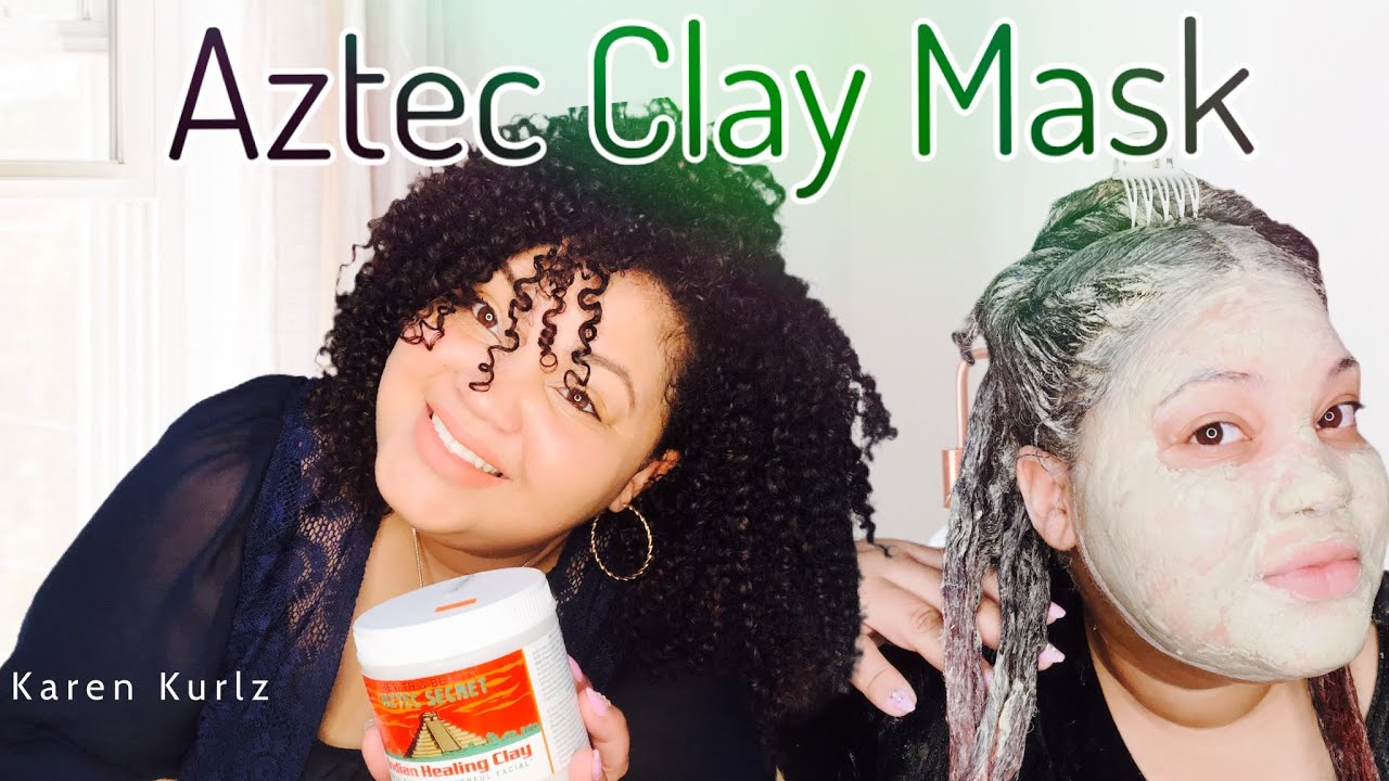 I Used The Aztec Clay Mask On My Hair And Skin! | Watch My HAIR Come ...