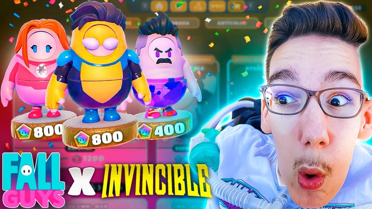 😱¡NUEVA COLABORACIÓN DE FALL GUYS! *INVINCIBLE*👀 - YouTube
