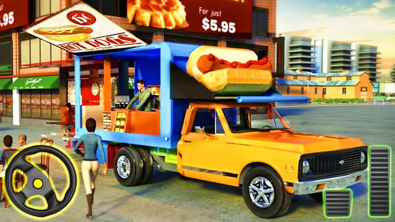 Food Truck Driving Simulator - Food Delivery Games Driving Pizza Truck ...