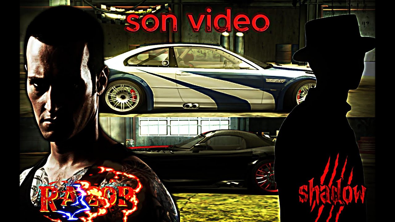 nfs most wanted shadow vs razor - YouTube