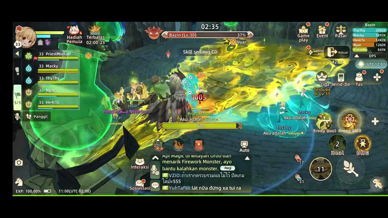 Raid Bos Bazin Tree of Savior: Neverland - YouTube