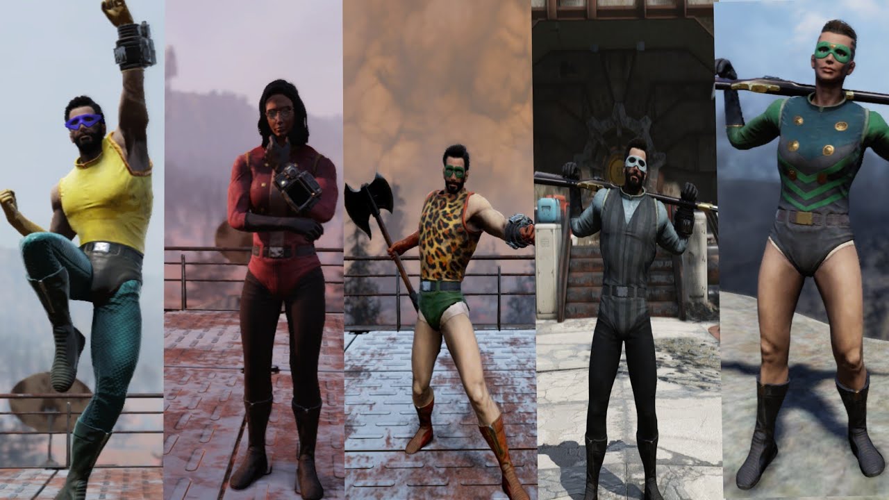 Fallout 76 | All Sidekicks Outfits | Showcase - YouTube