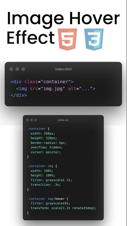 Image Rotate Hover Effect Shorts Coding Youtube 