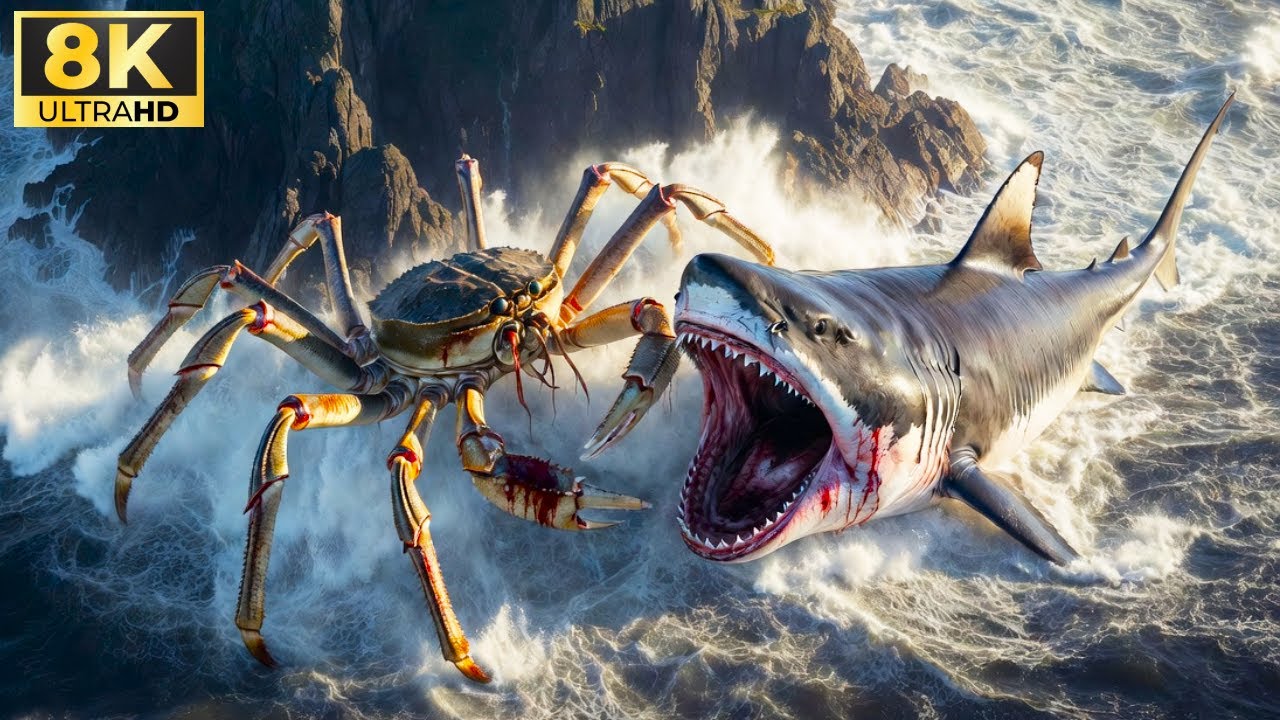 MEGALODON vs. COLOSSAL SPIDER-CRAB: The Epic Prehistoric Battle 3.2M ...