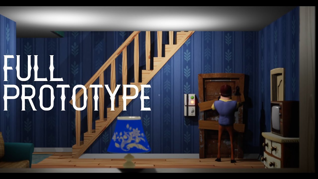 Hello Neighbor: Prototype Full | FANGAME GAMEPLAY - YouTube
