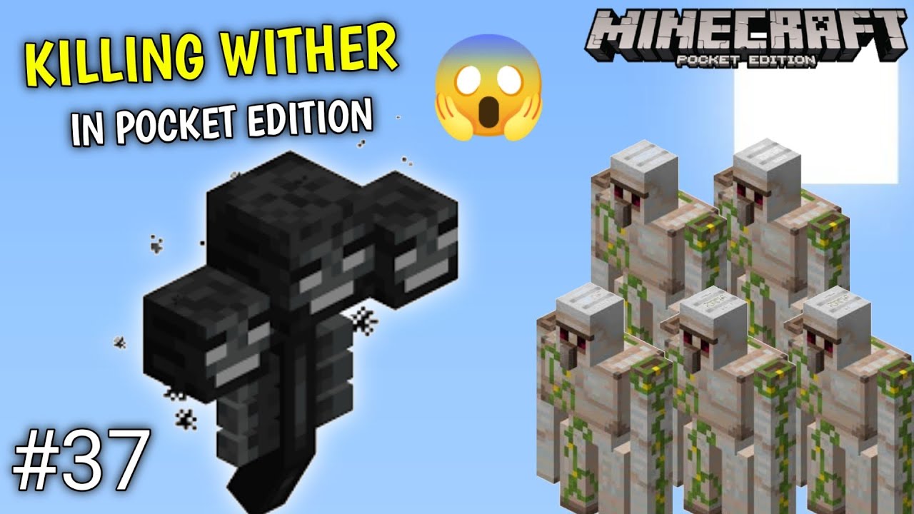 EP 37: Killing Wither in Minecraft PE 1.17 Survival Series - YouTube