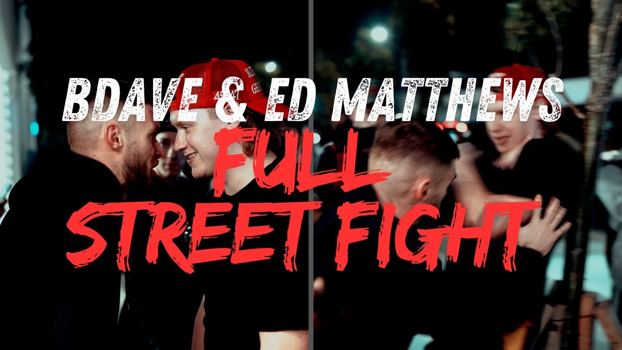 BDAVE & ED MATTHEWS STREET FIGHT OUTSIDE OF ADIN ROSS'S WAREHOUSE - YouTube