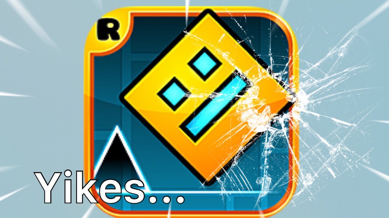 when playing geometry dash goes WRONG... - YouTube