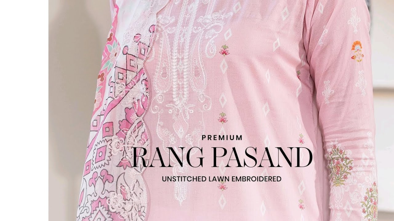 RANG PASAND BY GULL JEE VOL 5 LUXURY EMBROIDERED LAWN COLLECTION - YouTube