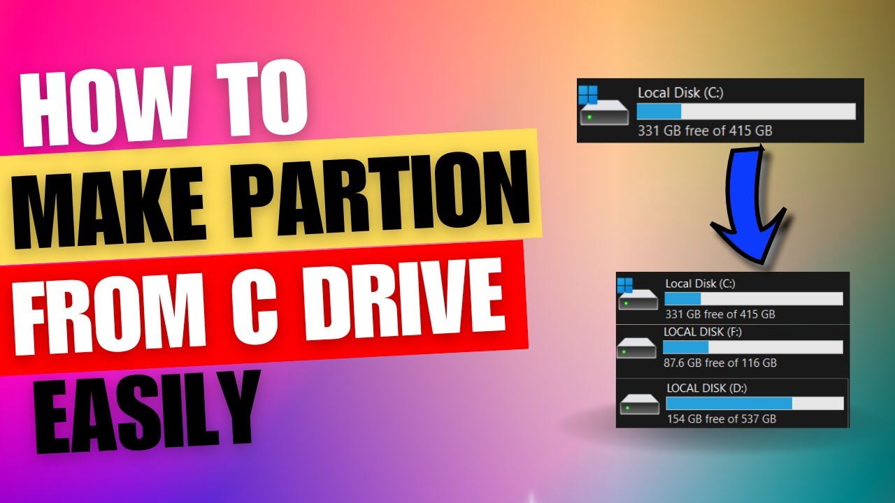 HOW TO CREATE DISK PARTION | WINDOW 11 | LAPTOP | PC - YouTube