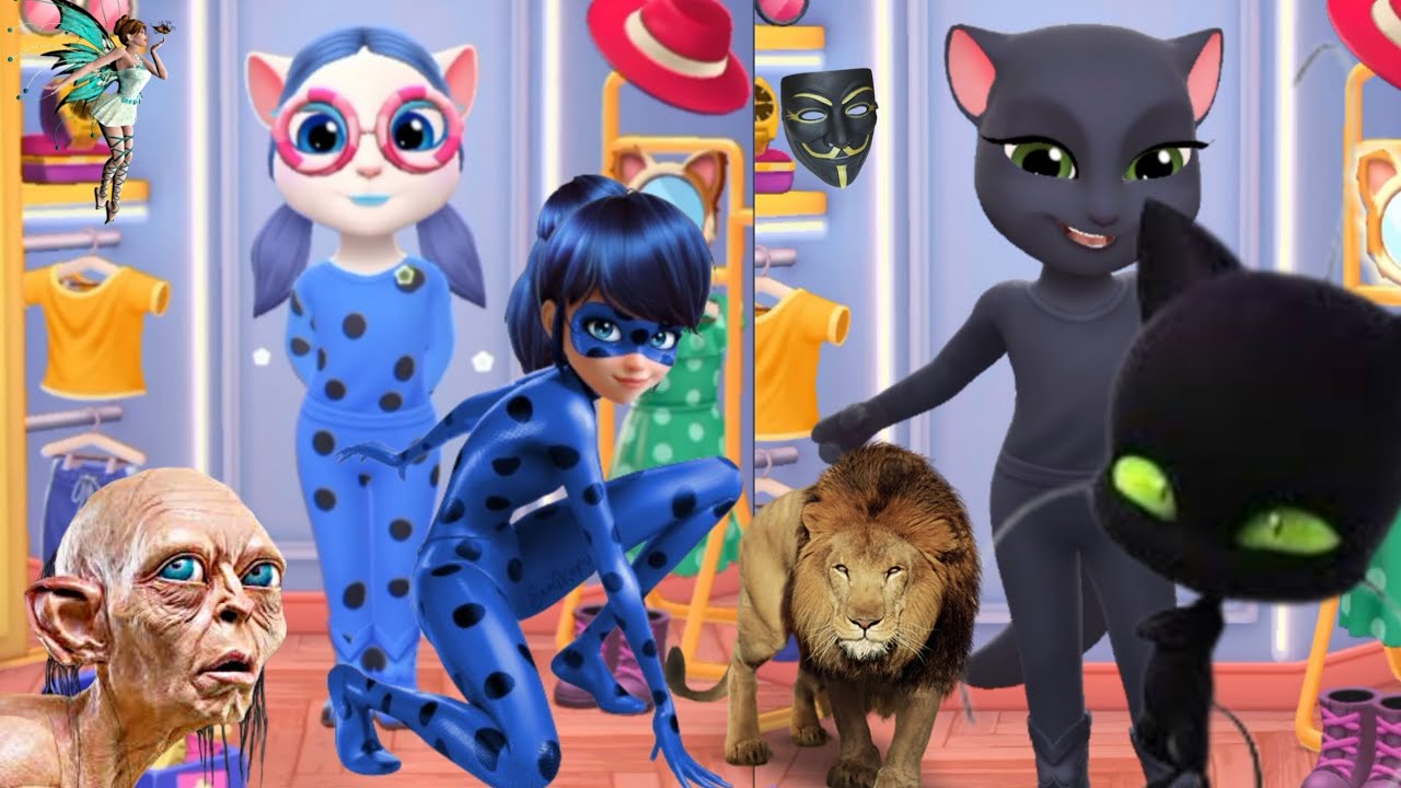 My Talking Angela 2 | Blue Miraclous VS Plagg | new update | cosplay ...