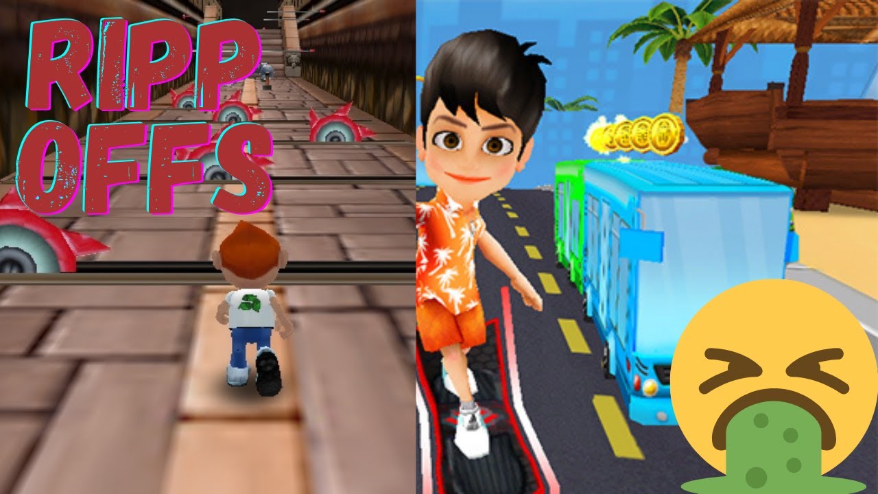 Trying Rip Off Copies Of Subway Surfers! - YouTube