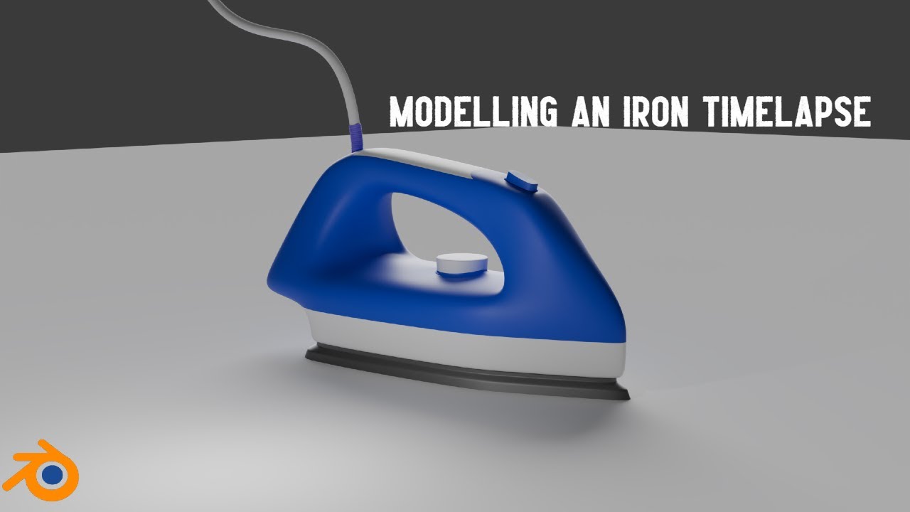 Modelling an Iron in Blender Timelapse - YouTube