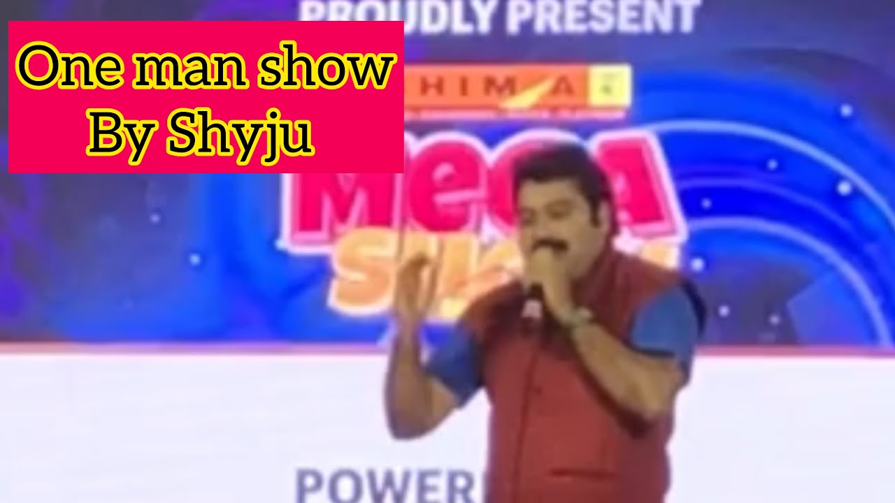 One man stage film by shiju comedy artist mimicry artist super ...