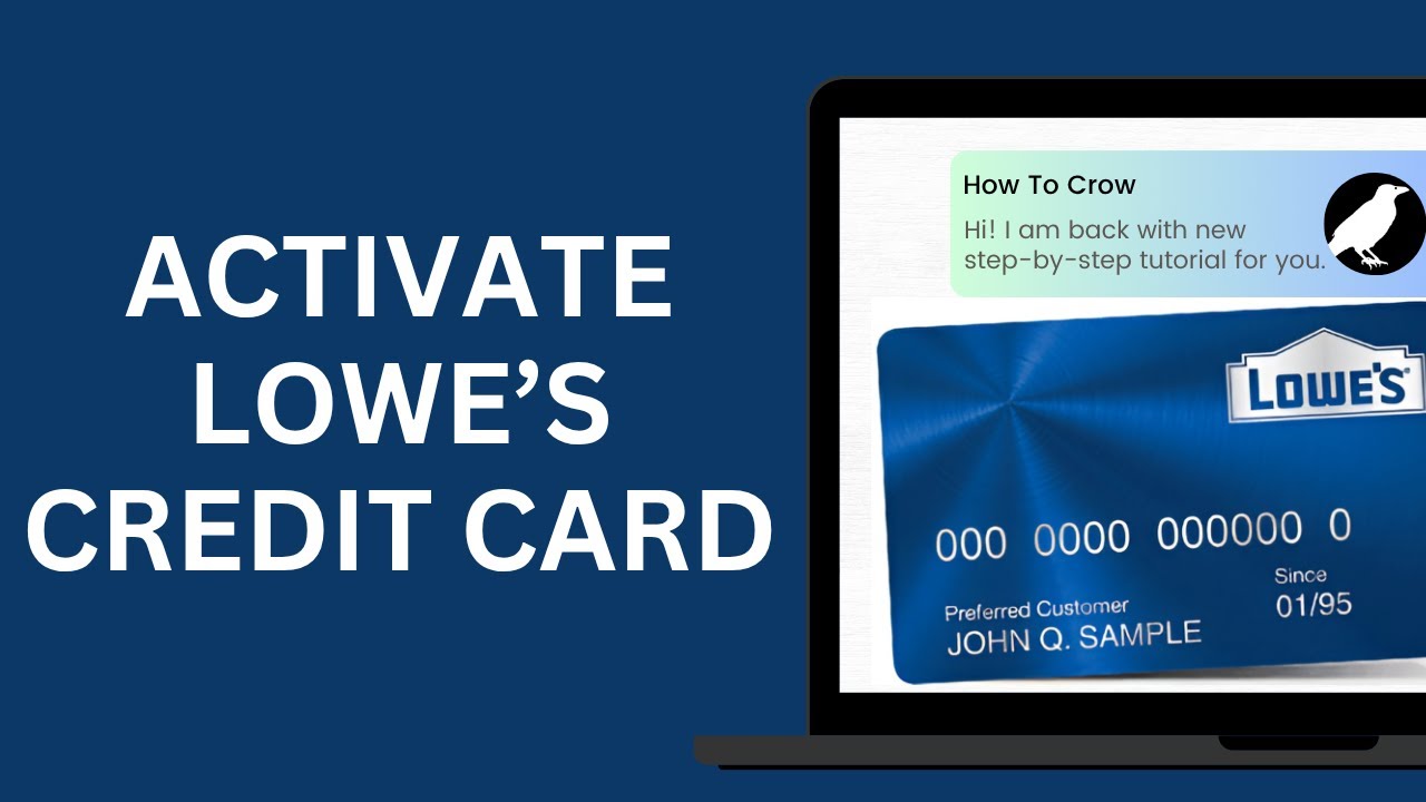 How to Activate Lowe's Credit Card Online - YouTube
