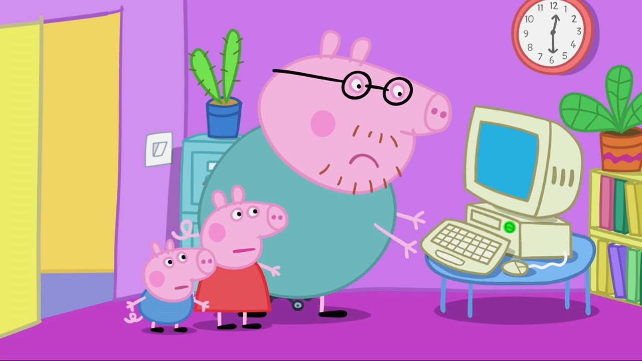 Peppa Pig Episodes - Daddy Pig, Computer Expert [English Episodes ...