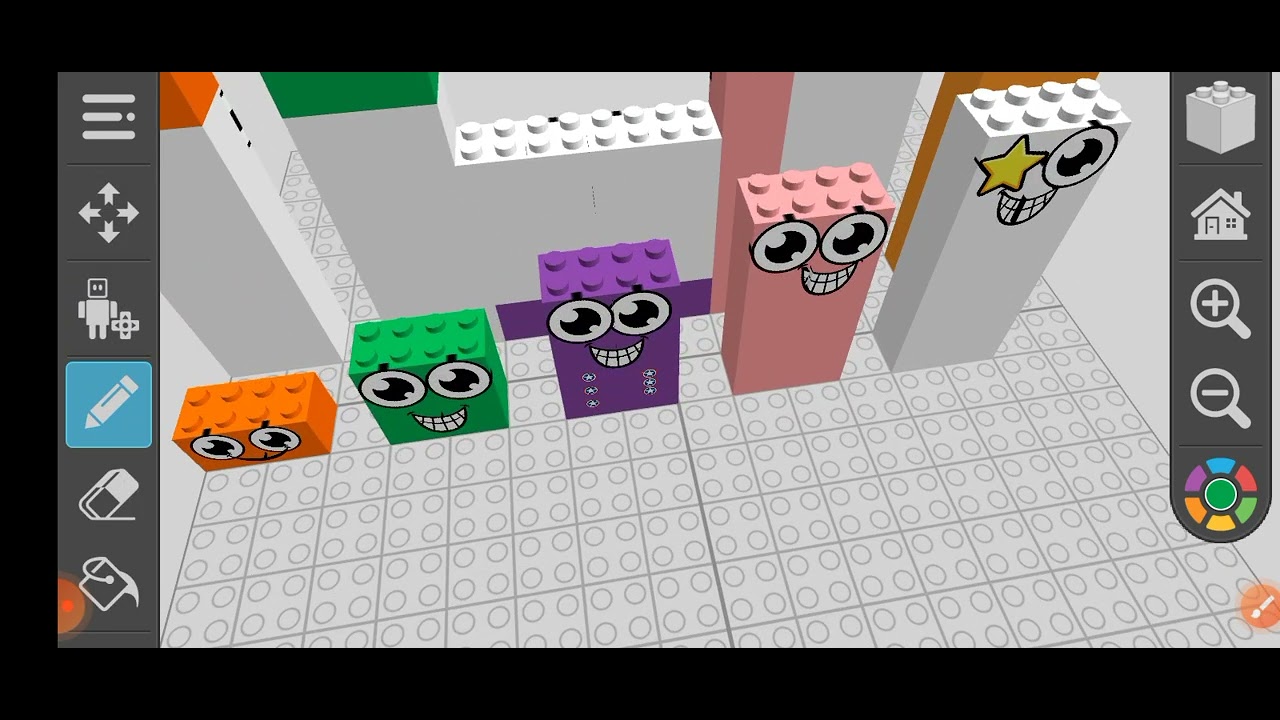 1x2=2 number blocks fanfiction draw bricks - YouTube