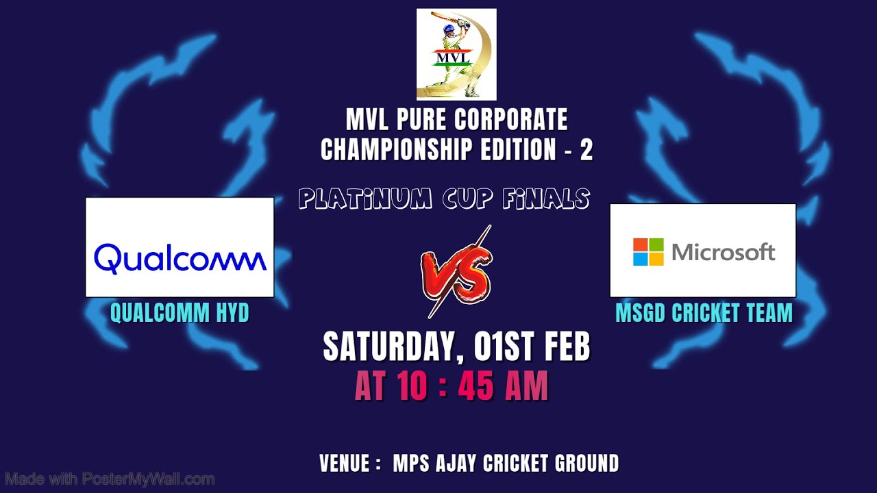 #49 MVL PURE CORPORATE CHAMPIONSHIP - 2 || PLATINUM CUP FINALS ...