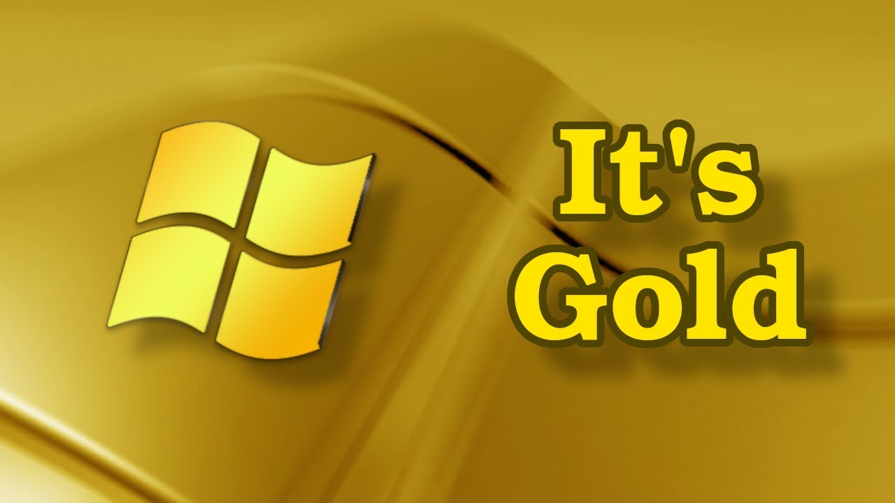 Windows XP "The Gold Edition" - YouTube