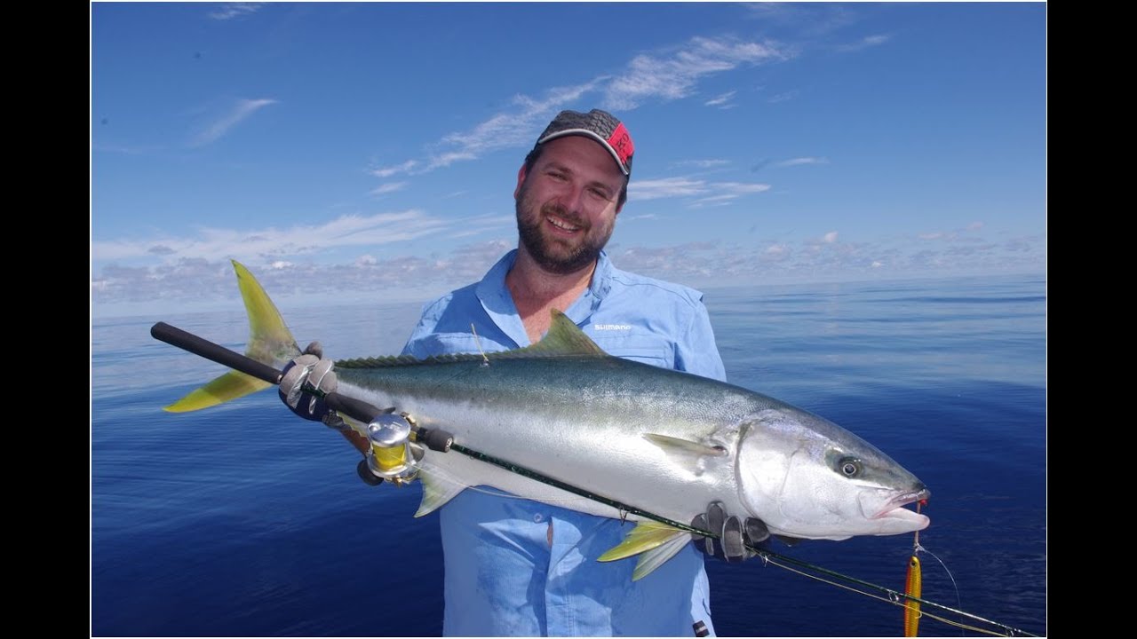 Giant Samson Fish and Kingfish jigging Greenly Island - YouTube