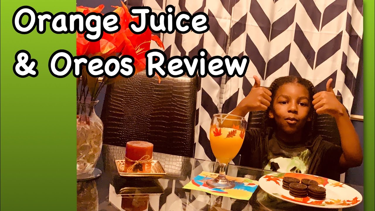 Orange Juice & Oreo Review - YouTube