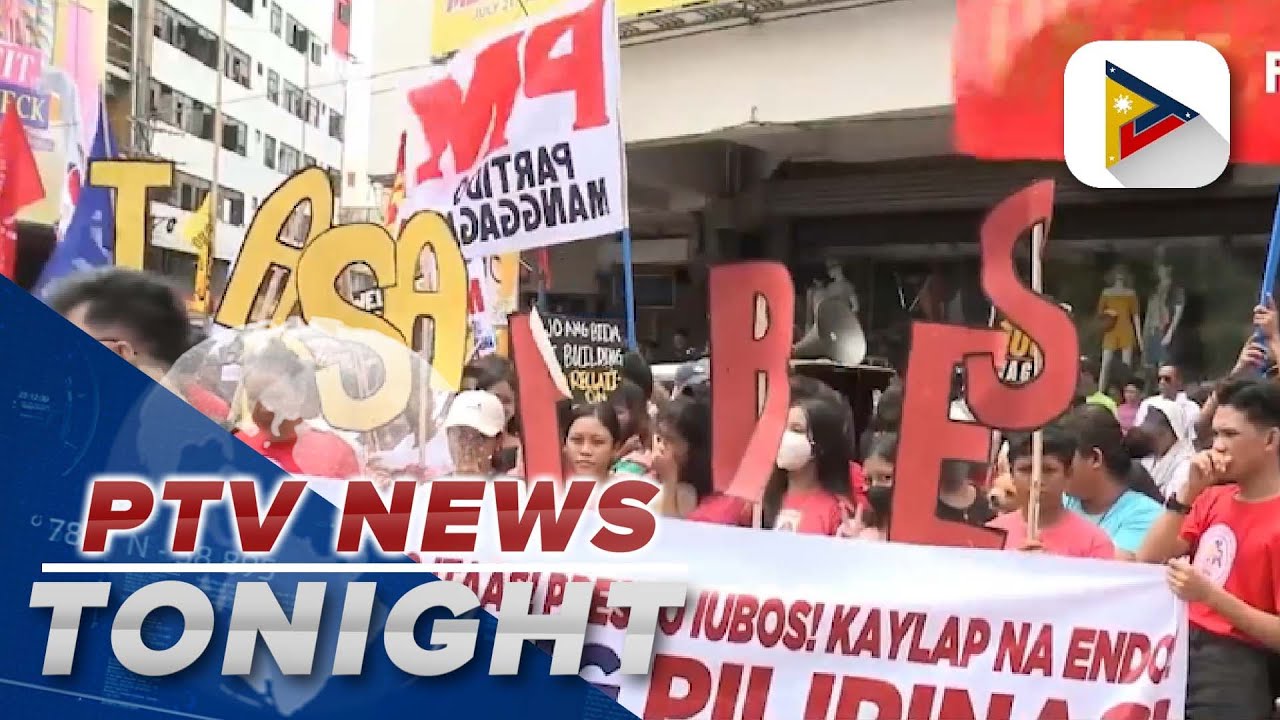 Progressive group gather for protest rally in Cebu - YouTube