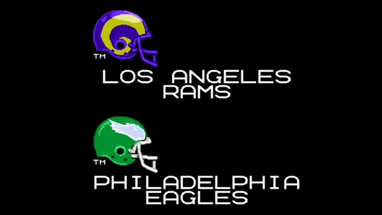 Rams at Eagles Tecmo nes- game night with Retro - YouTube