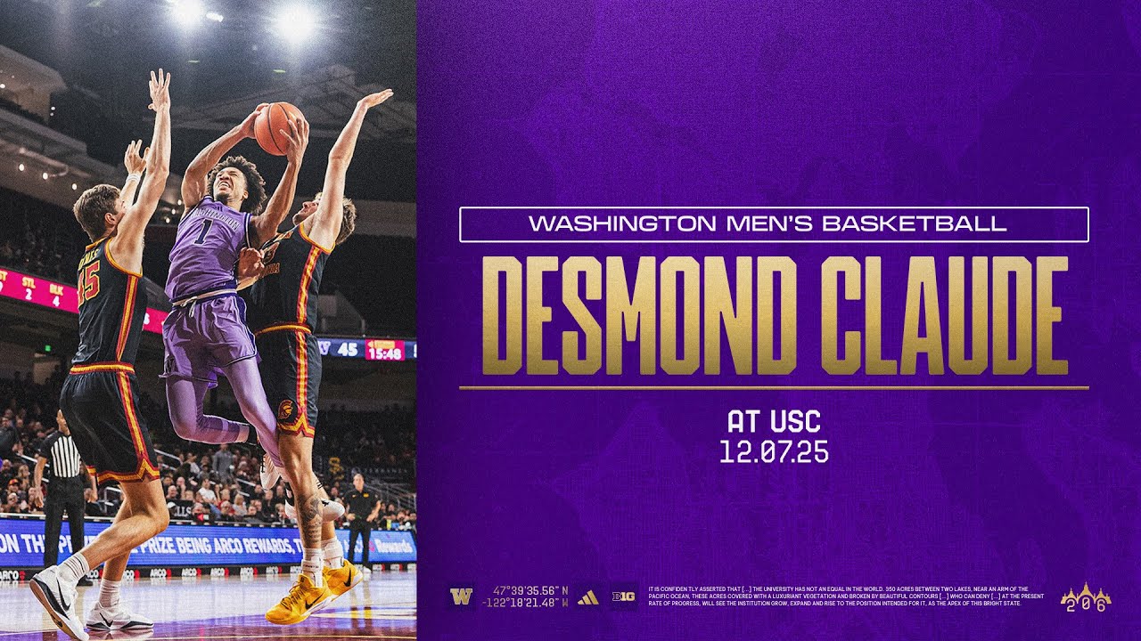 Desmond Claude Highlights | Washington Men's Basketball vs USC - YouTube