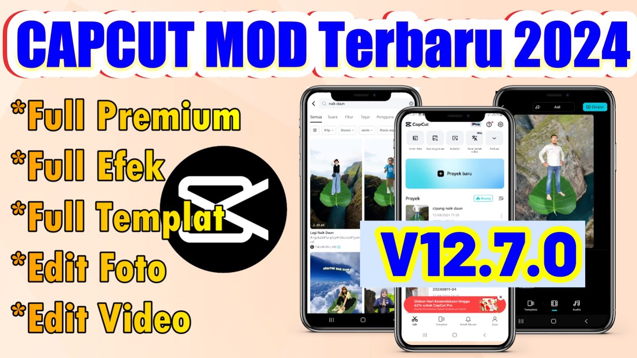 CAPCUT MOD Terbaru 2024 || Terbaru Capcut MOD V12.7.0 || Cara Membuat Video Naik Daun - YouTube