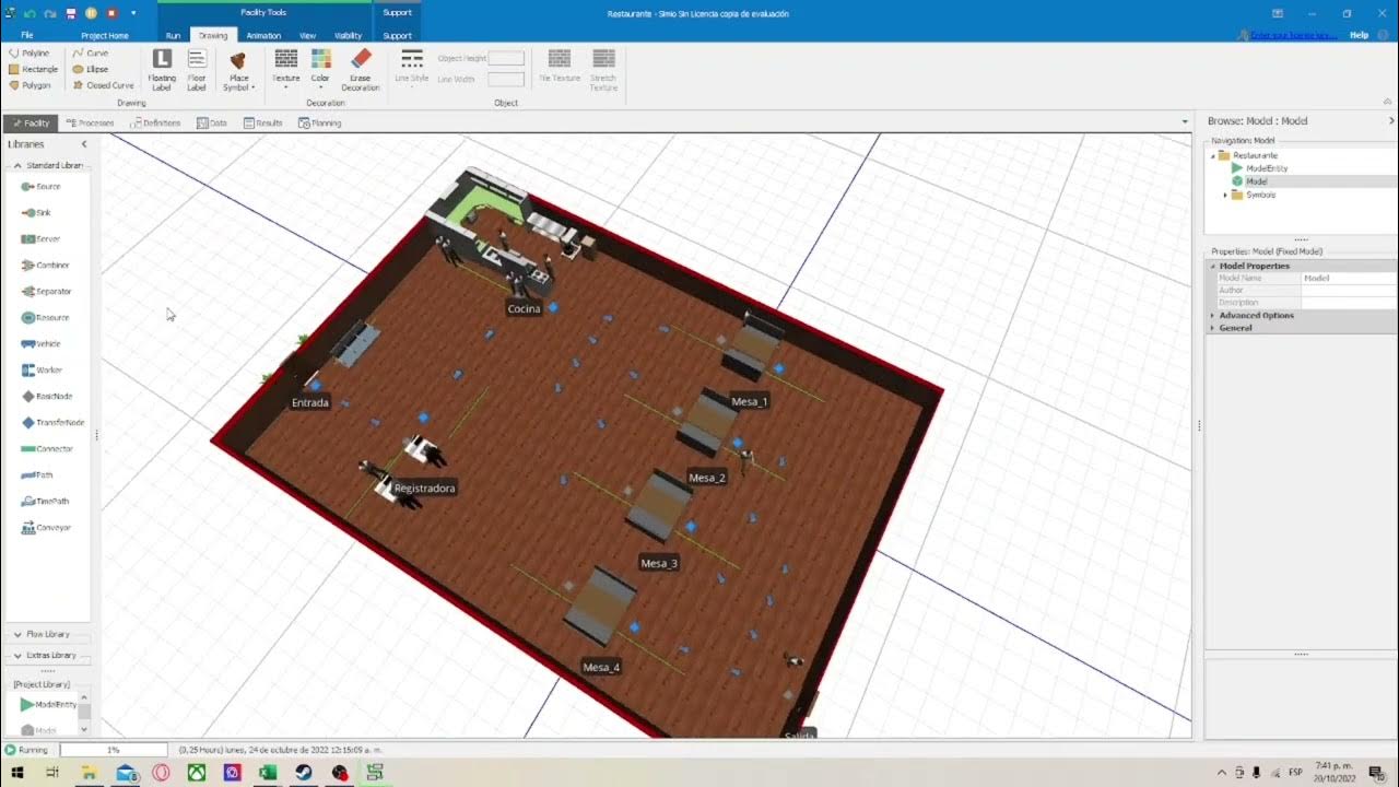 SIMULACIÓN DE UN PROCESO PRODUCTIVO EN SIMIO - YouTube