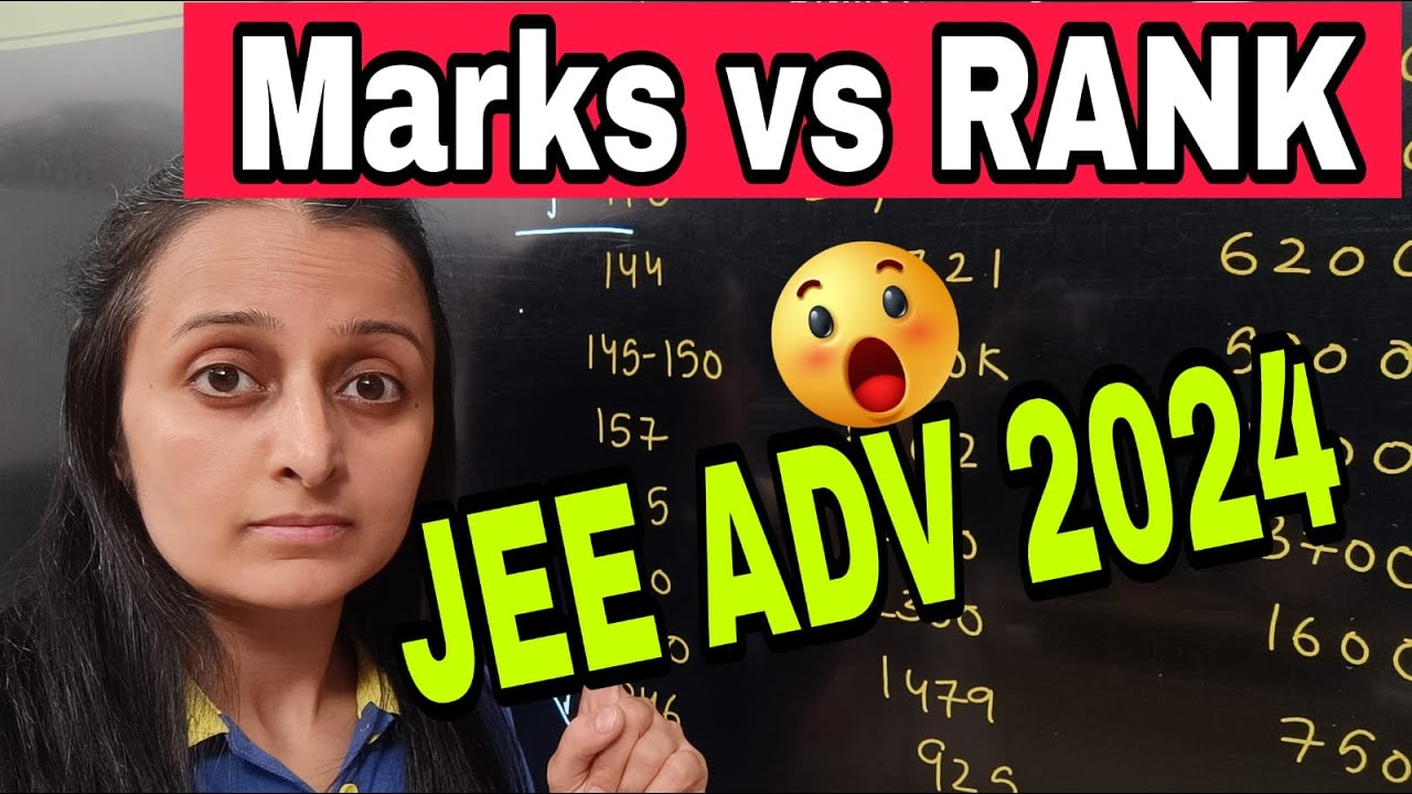 SHOCKING MARKS vs RANK | JEE SHOCKING CUTOFFS | JEE ADVANCED 2024 ...