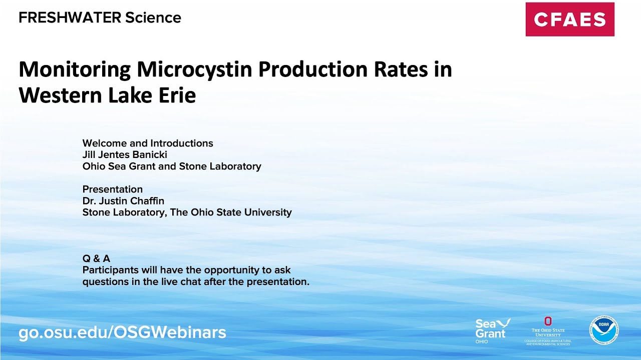 Freshwater Science: Monitoring Microcystin Production Rates in Western ...