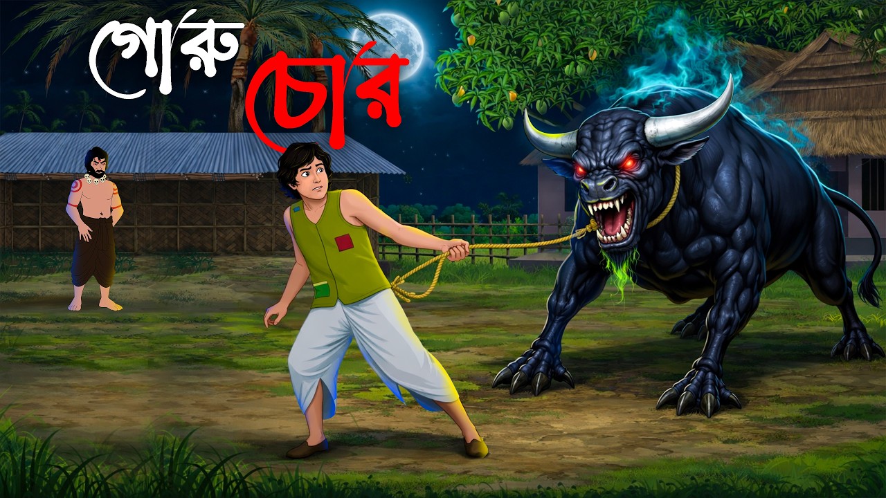 গো ভূত ও গোরু চোর। GORUR VUT O CHOR । Go Vut Cartoon । Bhuter Cartoon ...