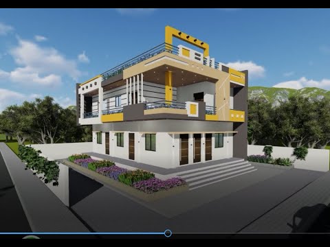 Exterior House Design Walkthrough ! House Design Tutorial ! House ...